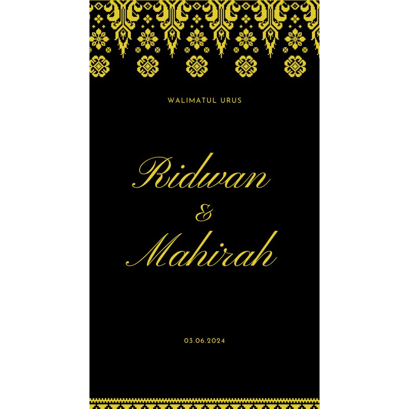 Kad Digital Murah Wedding Card Digital Kad Kahwin Digital Video Kad ...