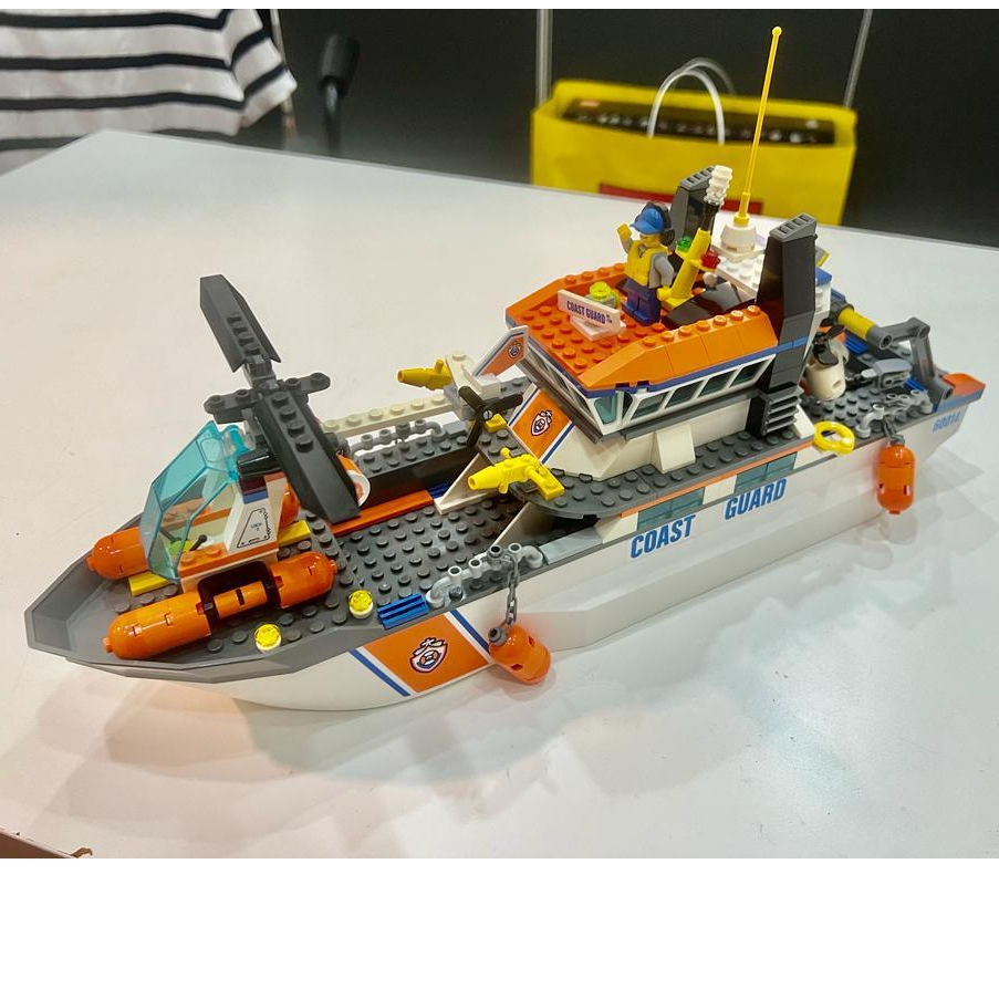 USED LEGO CITY 60014 COAST GUARD PATROL SHIP {INCOMPLETE} {SPLIT ...