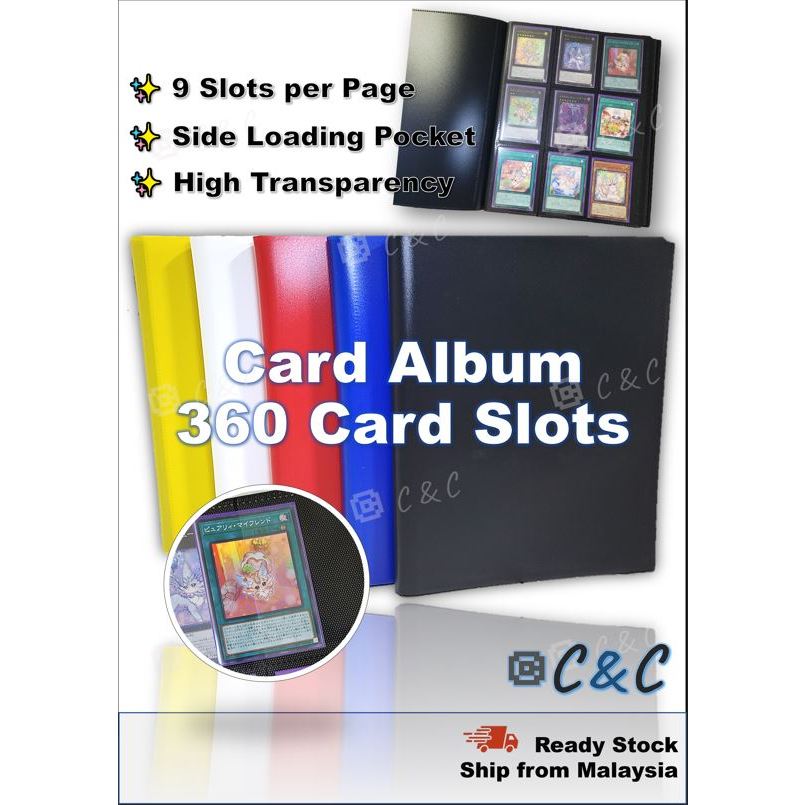 Card Album with 360 Card Slots Card Binder for TCG, KPOP Photocard ...