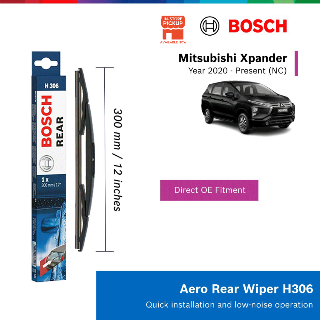 BOSCH H306 12” rear wiper for Mitsubishi Xpander NC , year 2020 ...