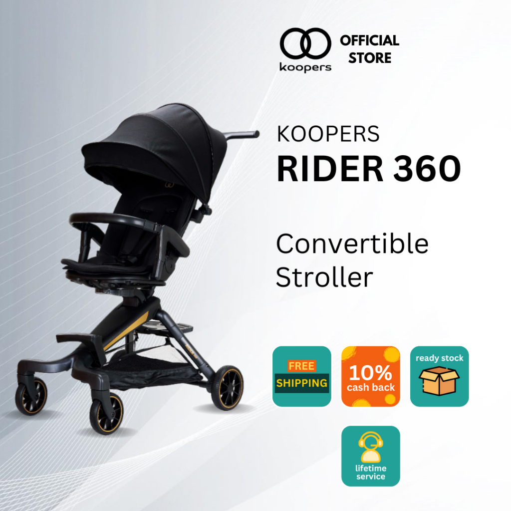 (Koopers Official Store) Koopers Magic Rider 360 2 Way Facing Baby ...