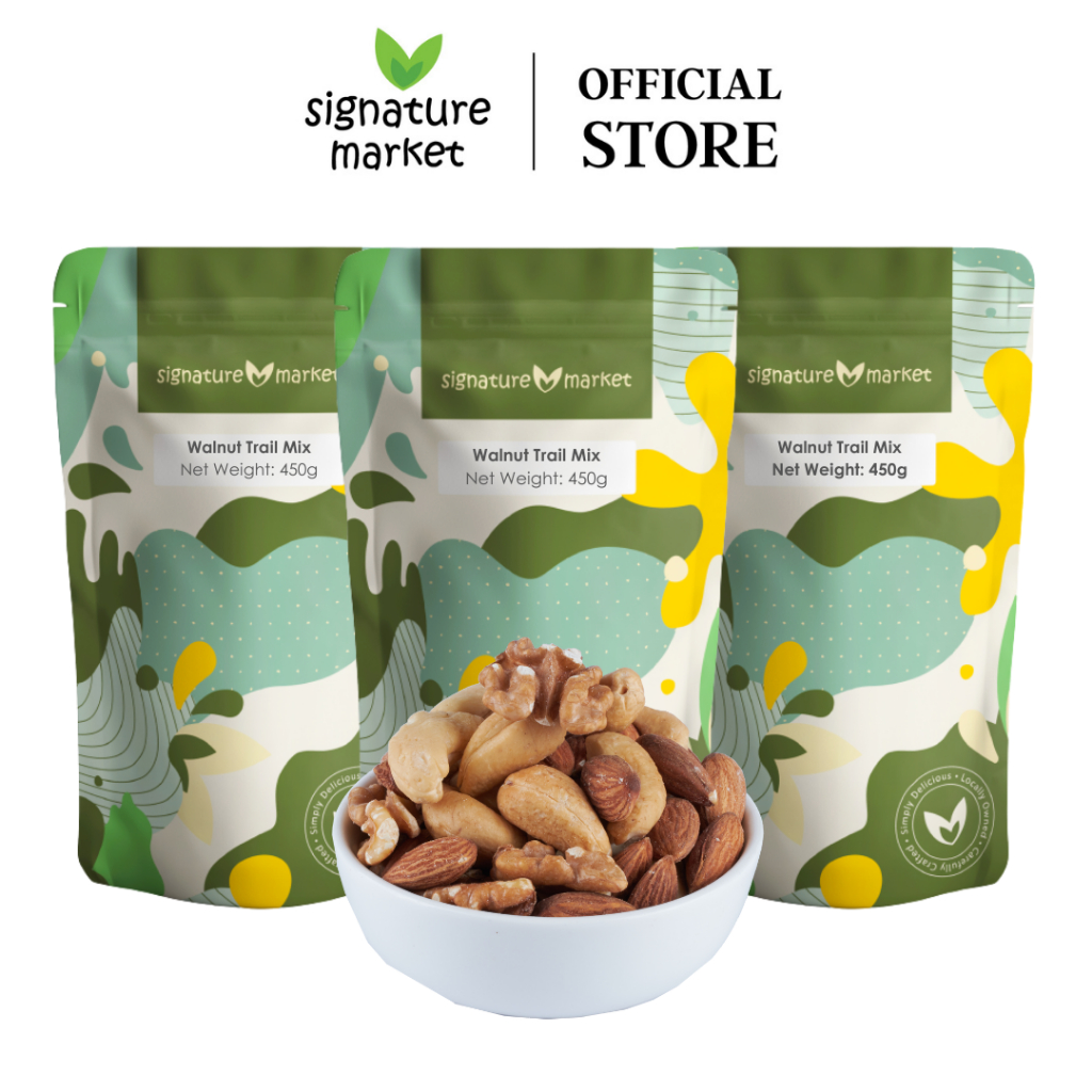 Signature Market 3x Walnut Trail Mix (Bulk Pack)(450g x 3) | Shopee Malaysia