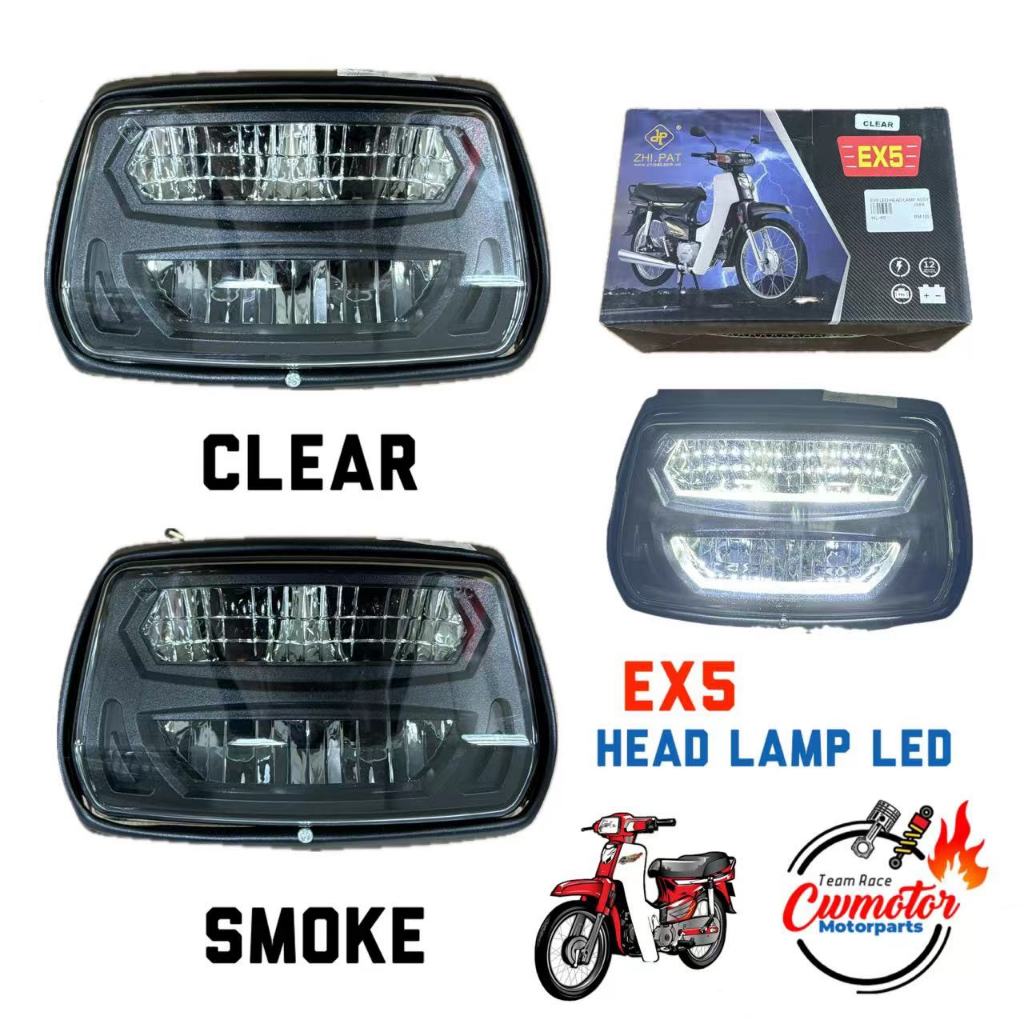 EX5 HEAD LAMP LED WHITE LAMPU LED PUTIH CLEAR / TINTED | Shopee Malaysia