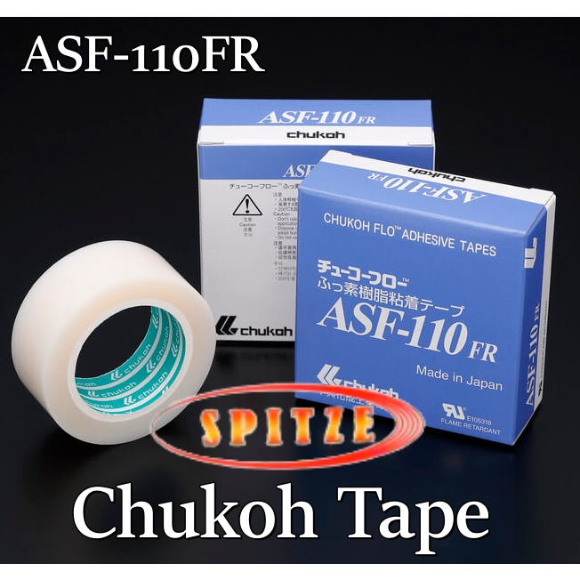 8 ~ 50mm Chukoh Tape ASF110FR / PTFE Flow Fluoro resin Impregnated ...