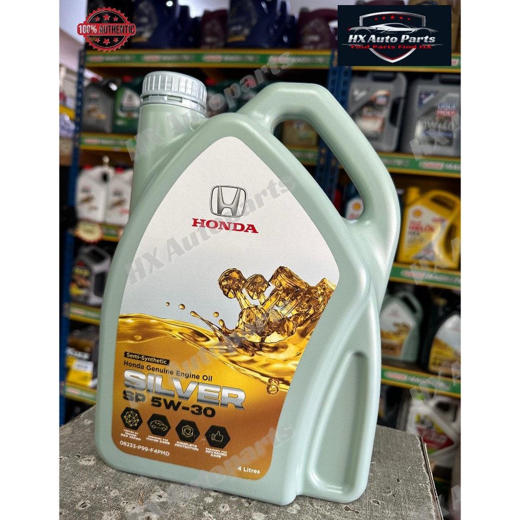 HONDA SILVER SEMI Engine oil SP 5W-30, 4L ENGINE OIL MINYAK HITAM 4LITERS 5W-30. | Shopee Malaysia