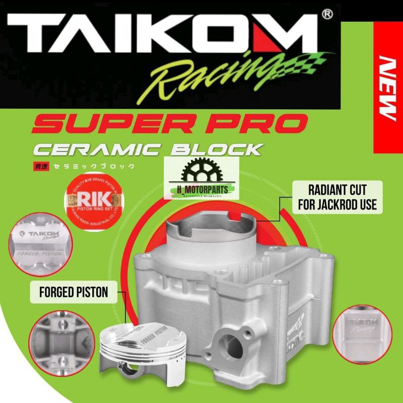TAIKOM Racing Ceramic Block Super Pro LC135 Y15ZR FZ150 57MM 62MM 63MM ...