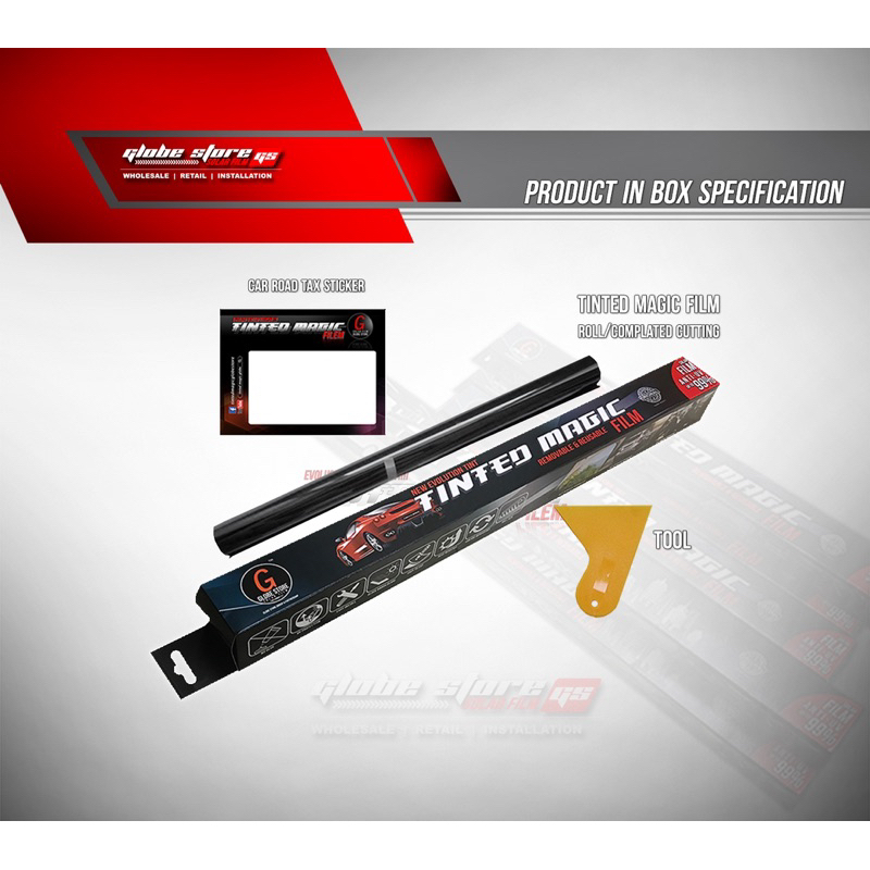 Tinted Magic Roll Only size 75cmx300cm - Sesuai Cermin Pintu Lori 1-3 ...