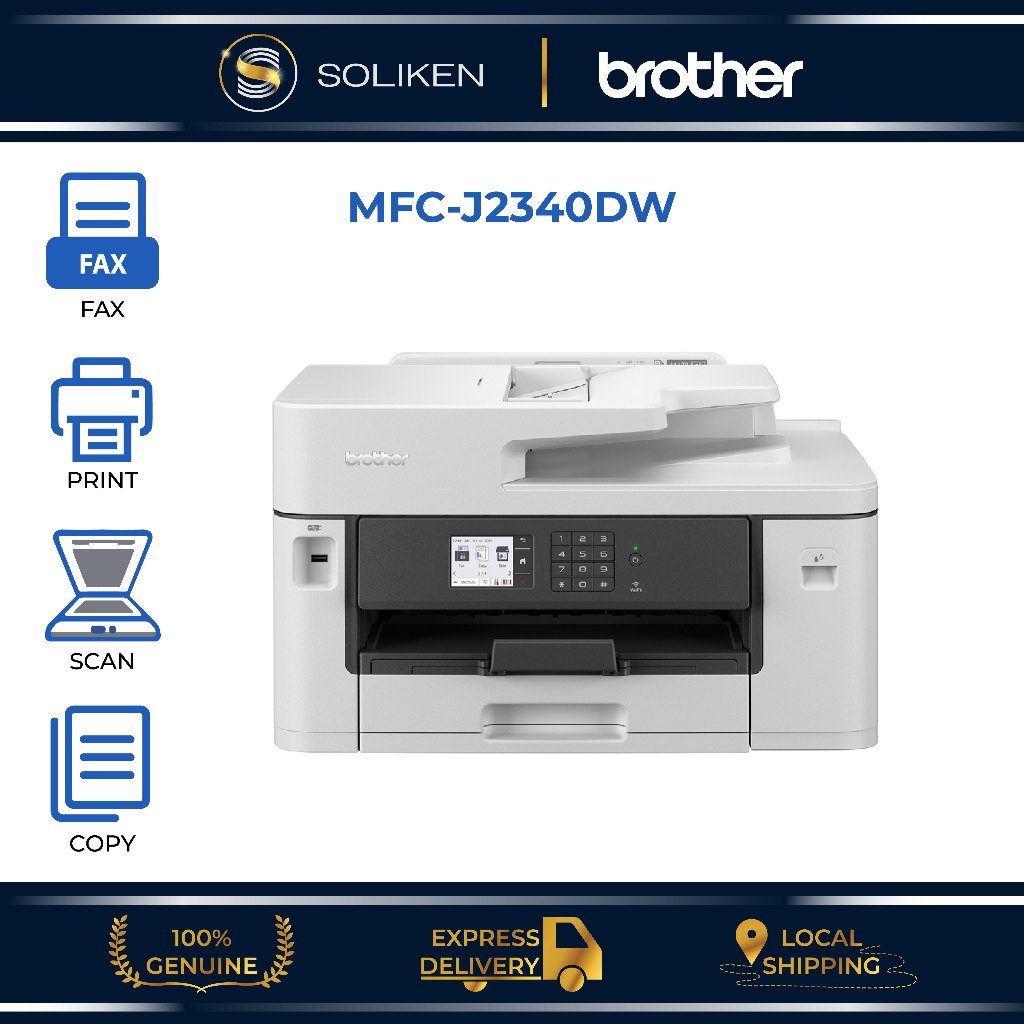 Brother MFC-J2340DW A3 Wireless Colour A3 Inkjet Printer | 35ppm | 2.7 ...