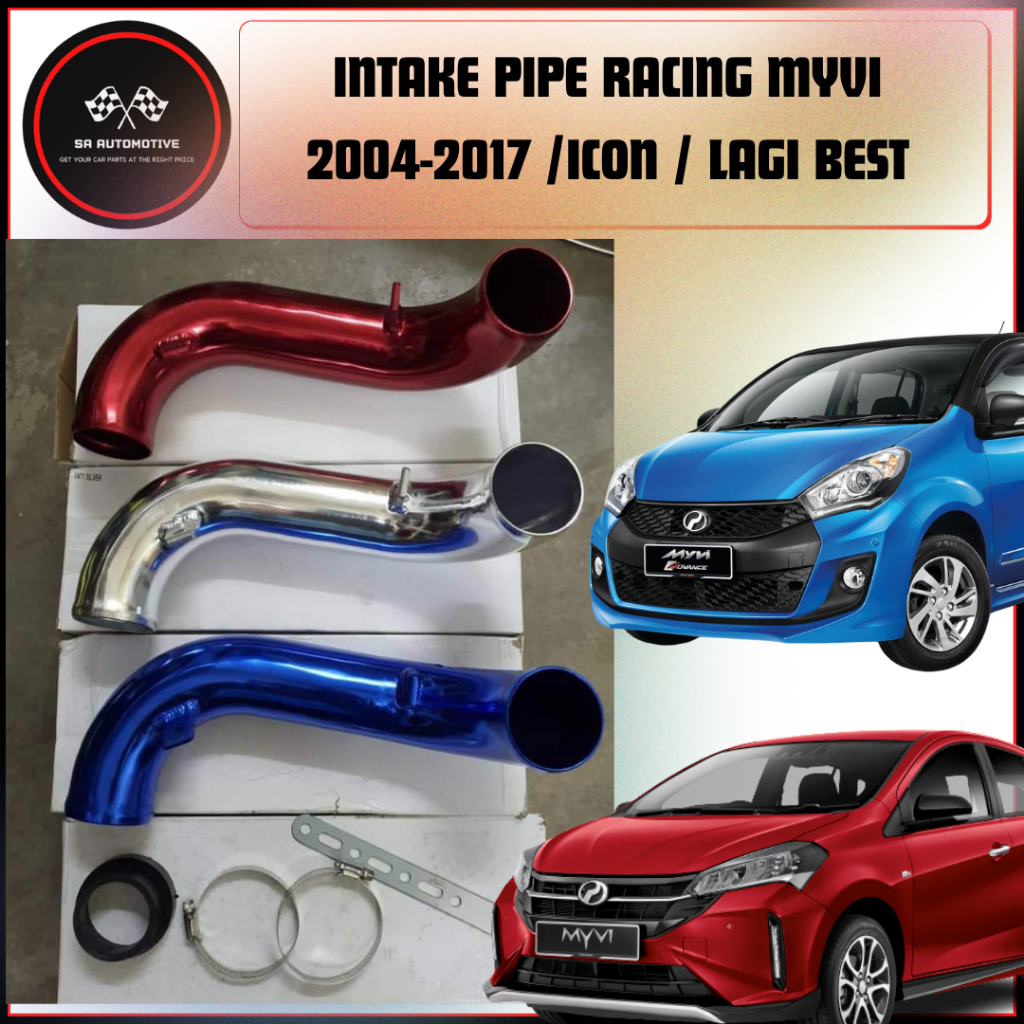 PERODUA MYVI LAGI BEST ICON ALZA INTAKE PIPE AIR FILTER RACING | Shopee ...