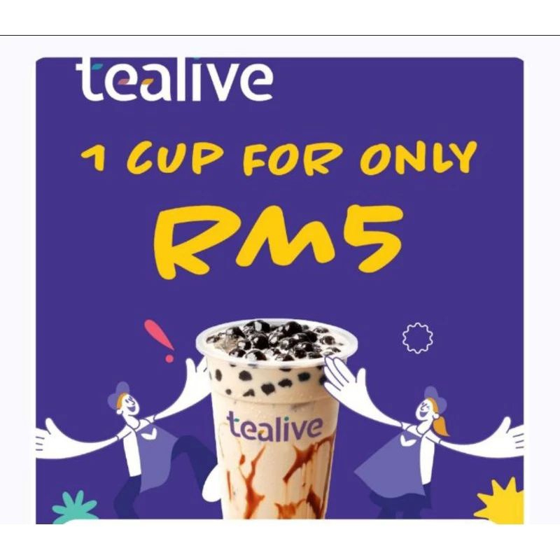 TEALIVE 1 CUP RM5 E-VOUCHER | Shopee Malaysia