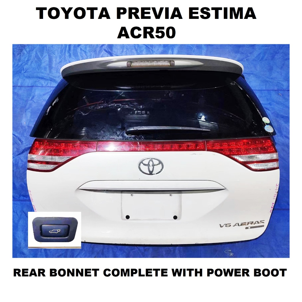 🇯🇵🇯🇵 Rear Bonnet Toyota Previa Estima ACR50 Rear Trunk Bonet Belakang ...
