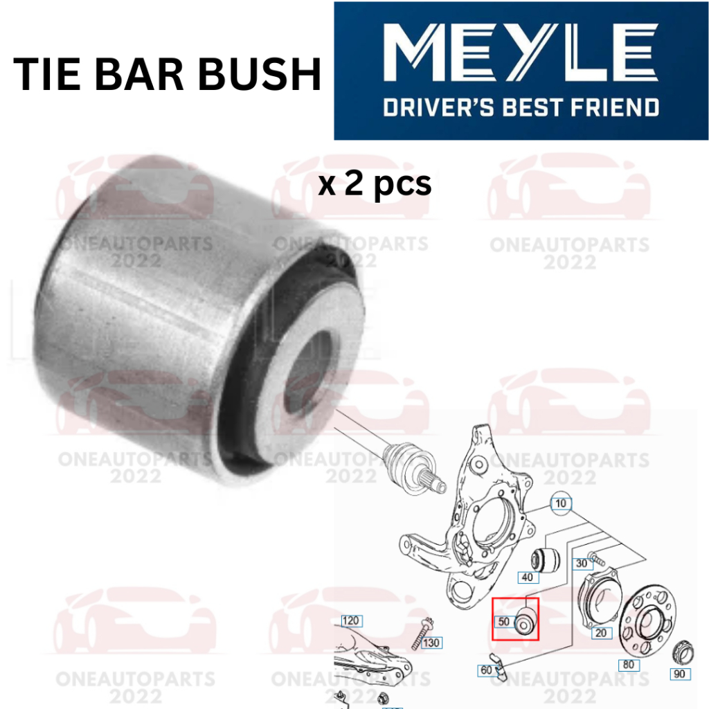 MEYLE GERMANY REAR TIE BAR BUSH MERCEDES BENZ W204 W205 CLS C218 C219 ...