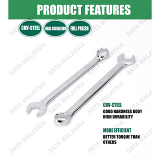 SATA Combination Wrench Set/Combination Spanner/Spanar Size S.A.E Inch ...