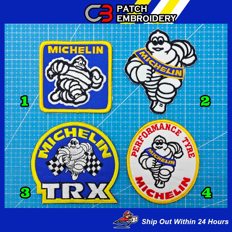 Michelin embroidery patches michelin kain sulam / PC83 | Shopee Malaysia