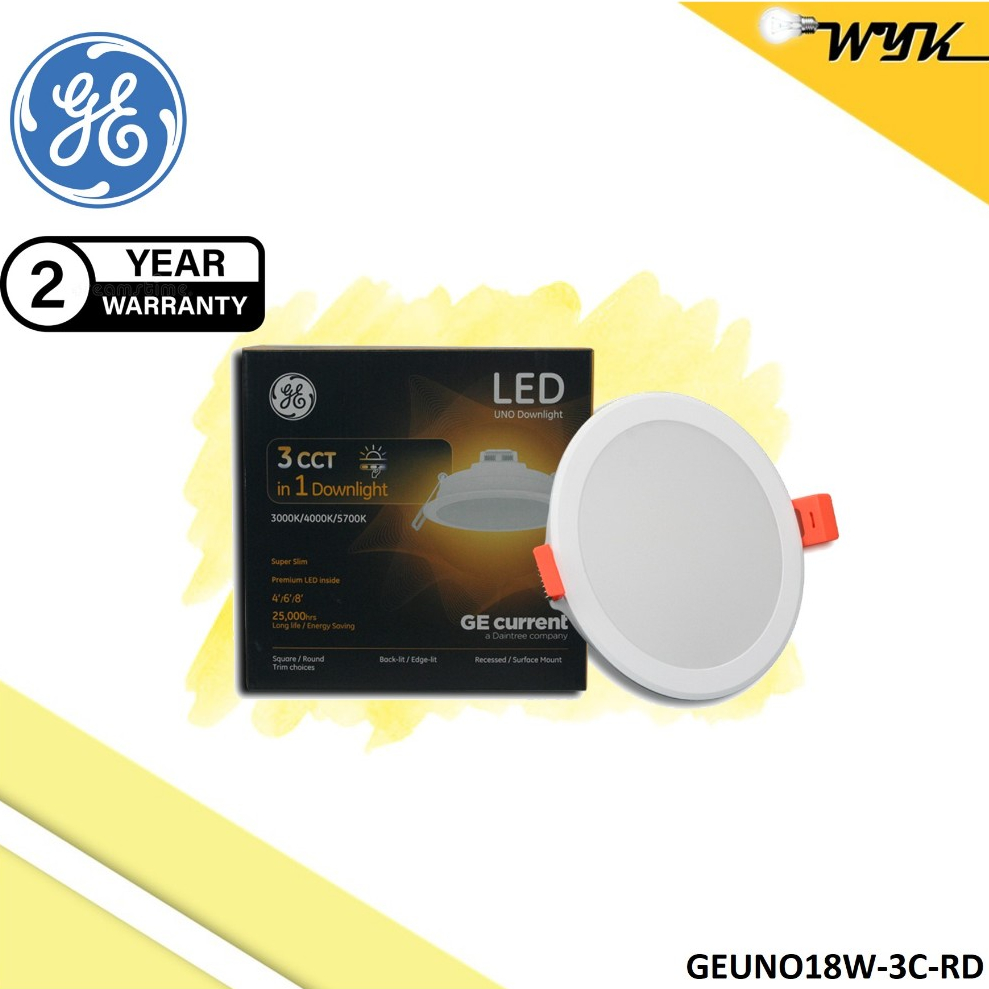GE Uno 8" 18w Led Downlight (3C/Round) | Shopee Malaysia