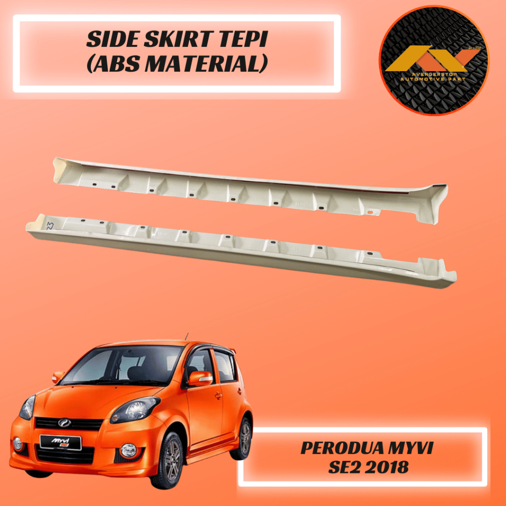 Perodua Myvi Se2 2008 Side Skirt (ABS MATERIAL) 100% NEW HIGH QUALITY ...