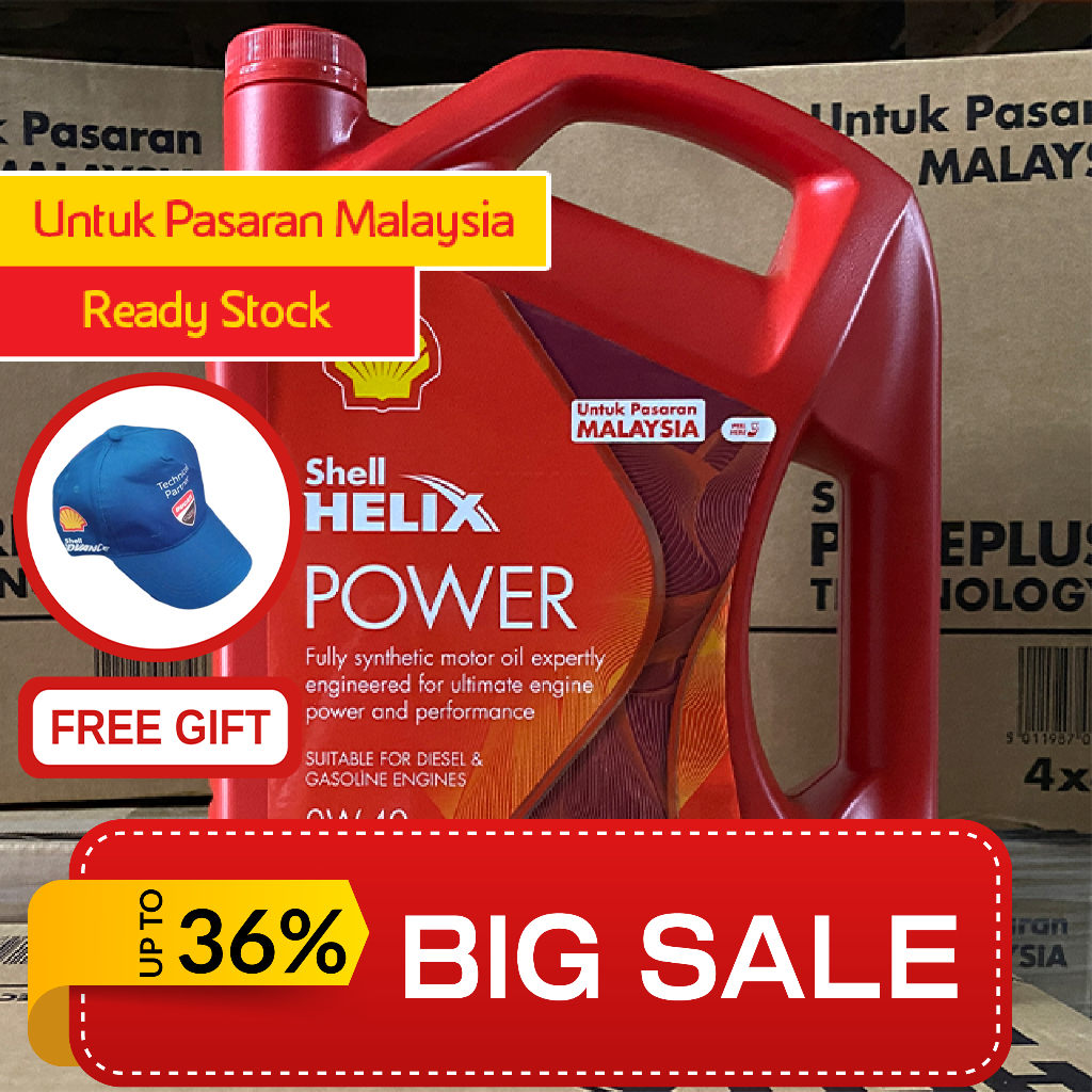 Shell Helix Power 0W-40 Fully Synthetic Engine Oil (4L) | Shopee Malaysia