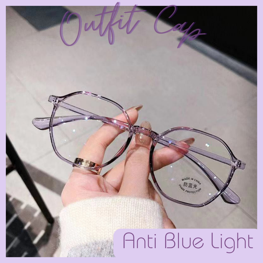 Fashion Outfit Anti Blue Light Blocking Spek Korean Spec Glasses ...