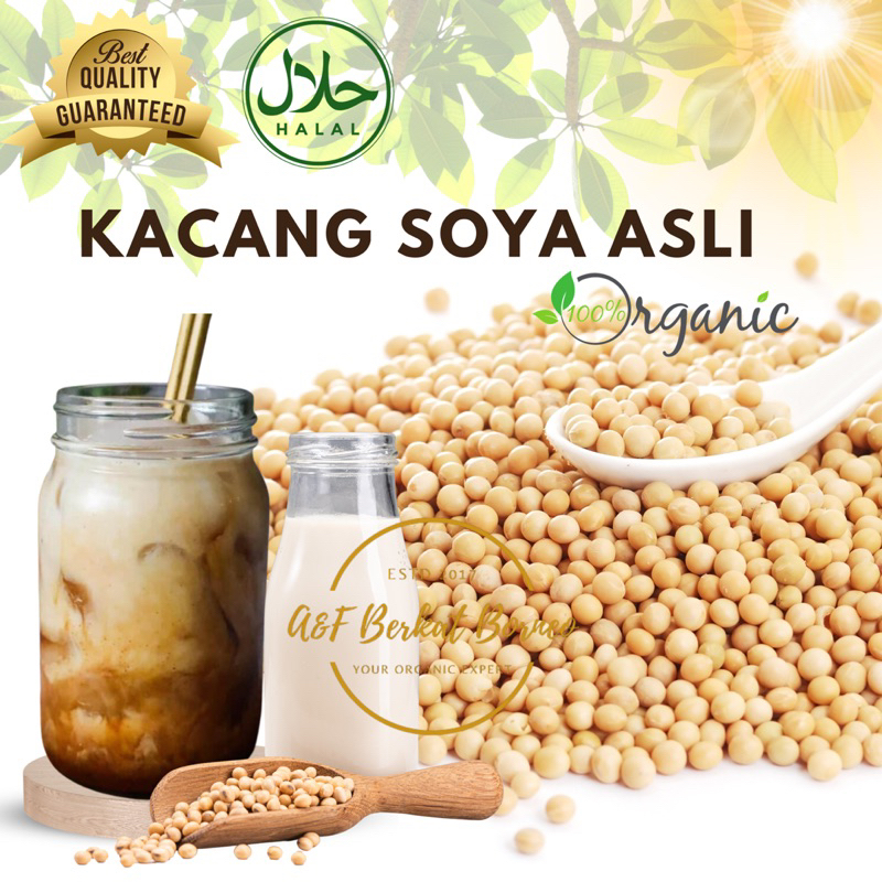 ORGANIC Kacang Soya Asli 💯/Soya Homemade/Taufu Fa/Muslim Seller | Shopee Malaysia