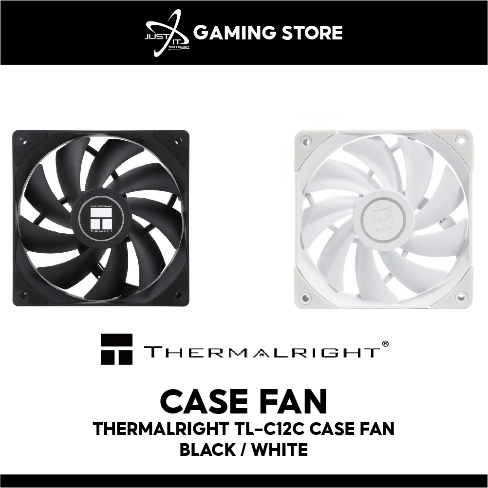 THERMALRIGHT TL-C12C / TL-C12-W CASE FAN ( BLACK / WHITE ) | Shopee ...
