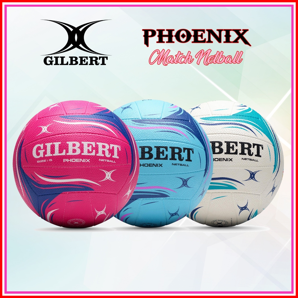 *New Arrival* Gilbert Phoenix Match Netball Bola Jaring Size 4 & 5 ...