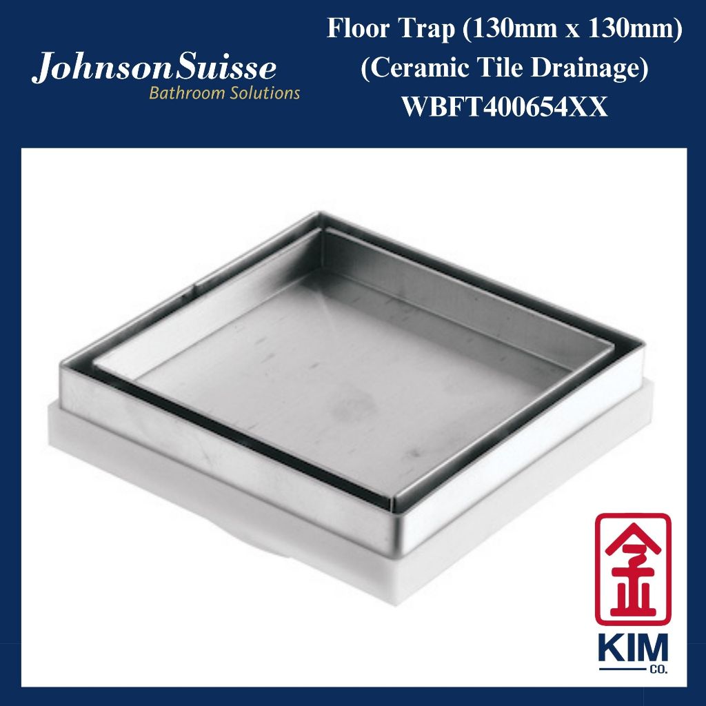Johnson Suisse Floor Trap Ceramic Tile Drainage (WBFT400654XX) | Floor ...