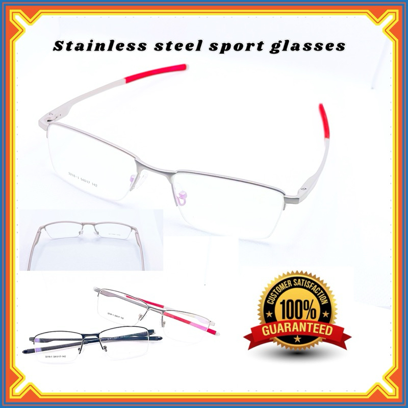 3218-1 Adult stainless steel glasses sports frame spek mata bingkai ...