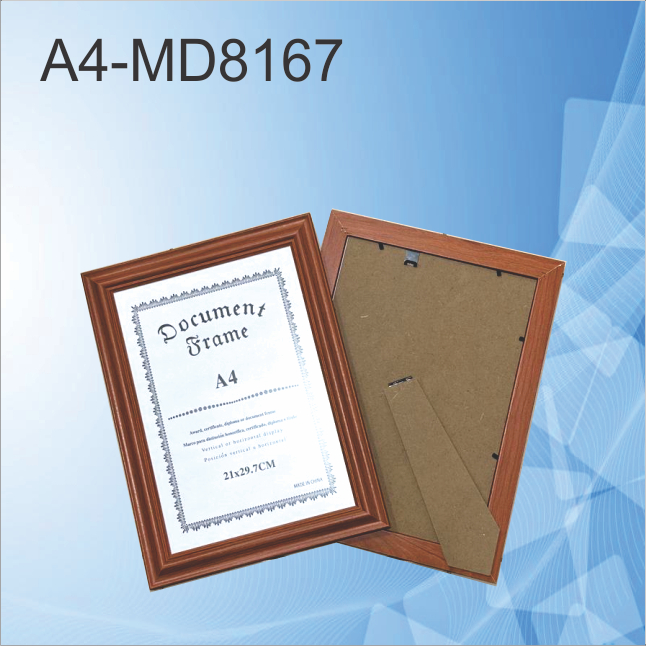 A4 / A3 Frame (Frame Only / Frame + Printing) Certificate / Document ...
