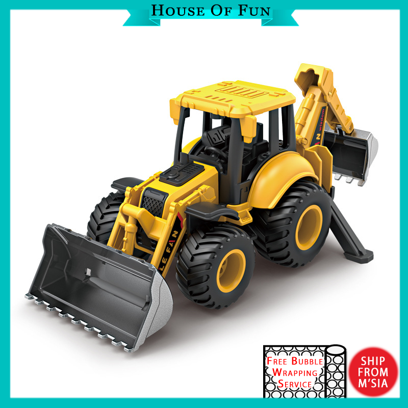 JCB Backhoe Loader Dump Truck Toy Excavator Lori Tanah Construction ...
