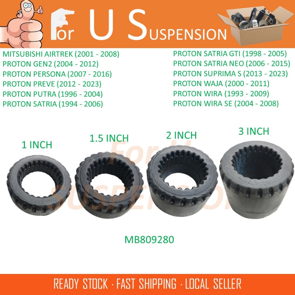 1PC PIECE REAR COIL SPRING RUBBER UPPER-MB809280 AIRTREK,GEN2,PERSONA ...