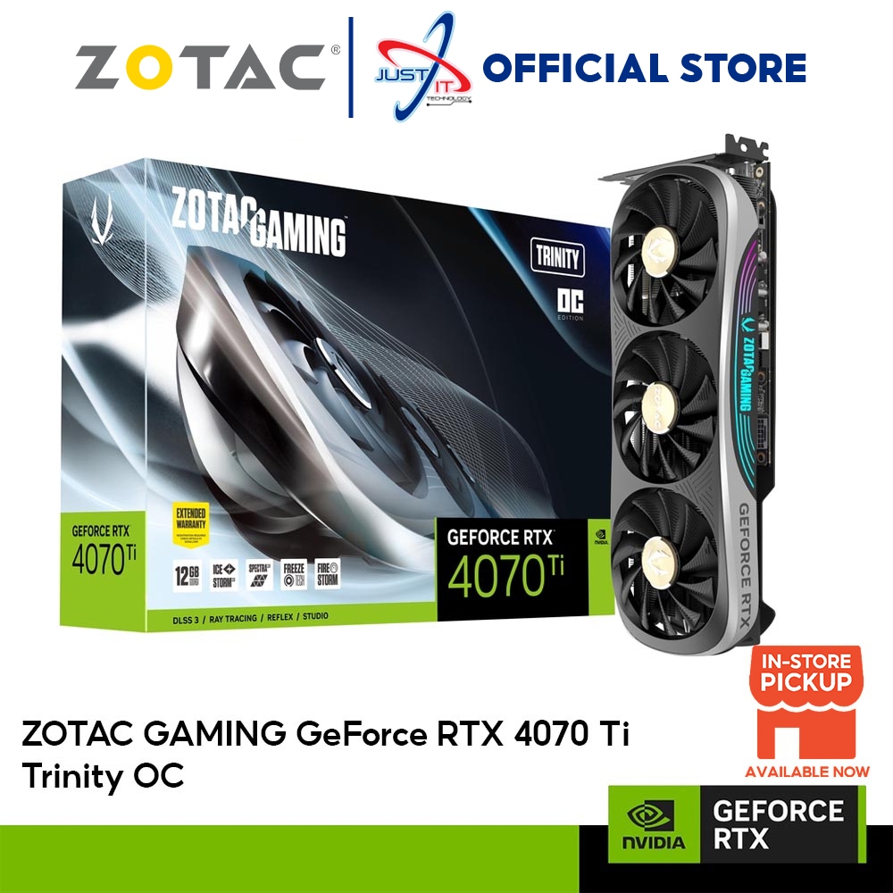 ZOTAC Gaming GeForce RTX4070 TI Trinity OC / RTX4070 Ti Trinity OC White Edition 12GB GDDR6X ...