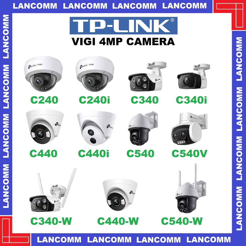 TP-LINK VIGI 4MP Camera C340i / C440 / C340 / C240 / C540 / C540V ...