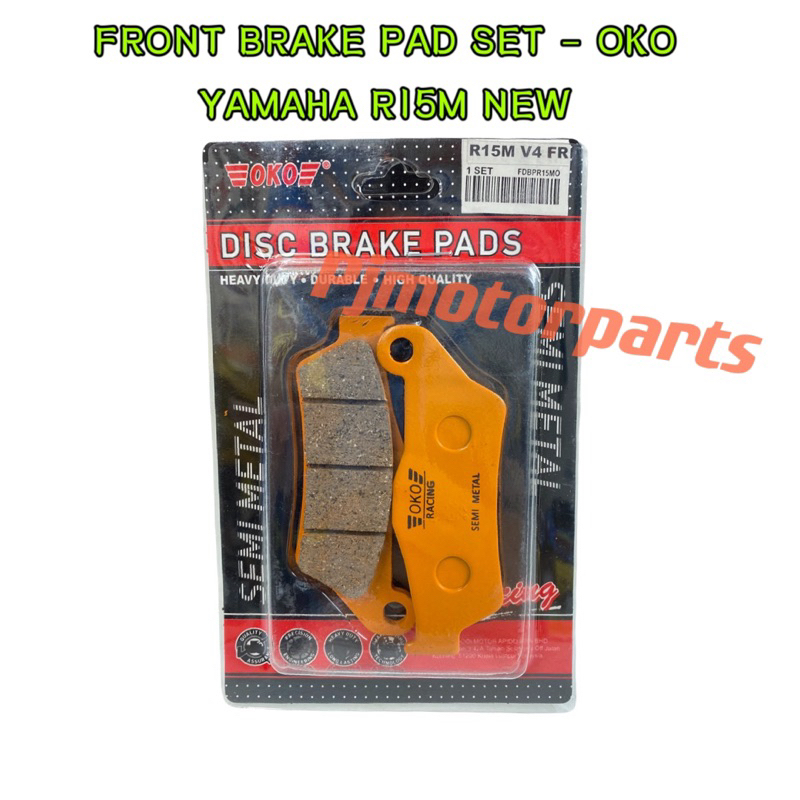 YAMAHA R15M V4 ABS / R15-M NEW ( ORIGINAL OKO ) FRONT BRAKE PAD SET ...
