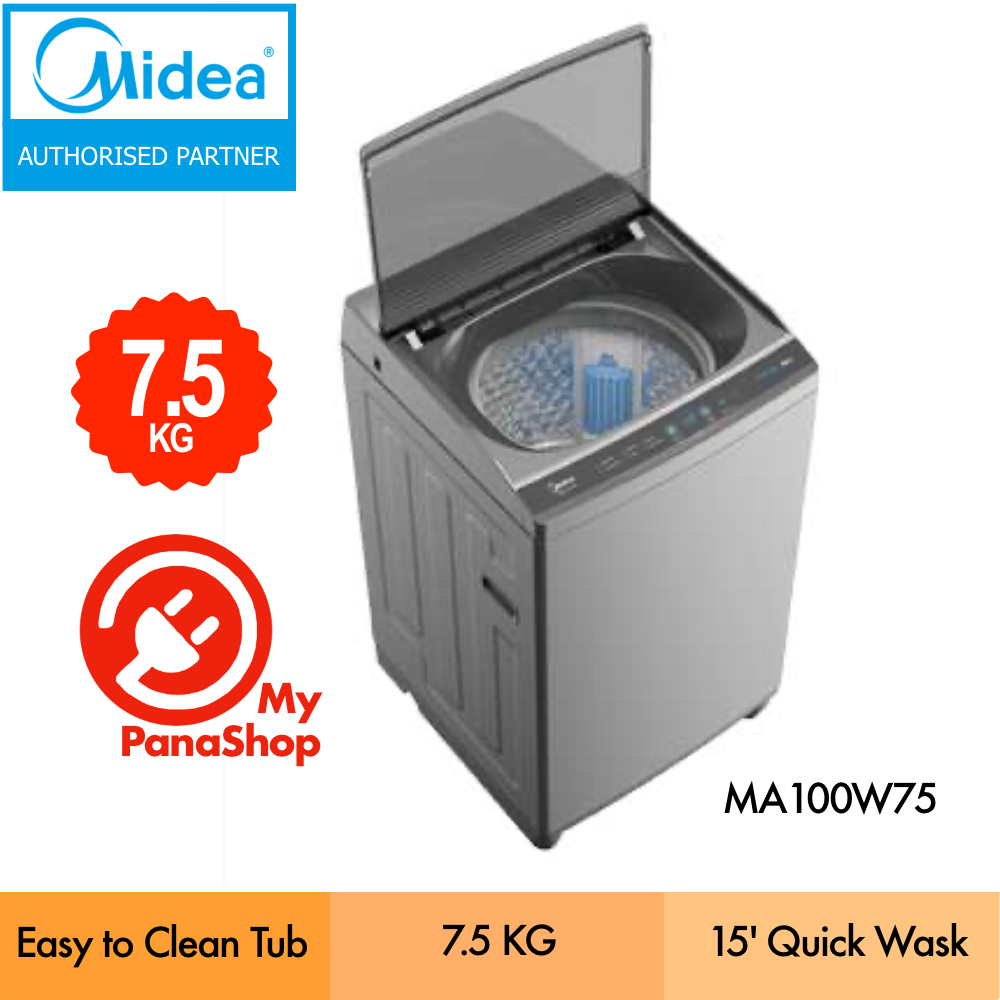 Midea/Morgan Top Load Auto Washer Washing Machine ( 7.5kg / 7kg ...