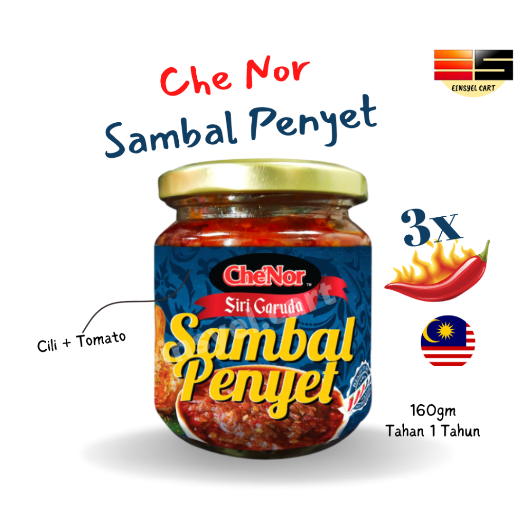 Sambal Penyet Che Nor 3X Pedas 160gm | Shopee Malaysia