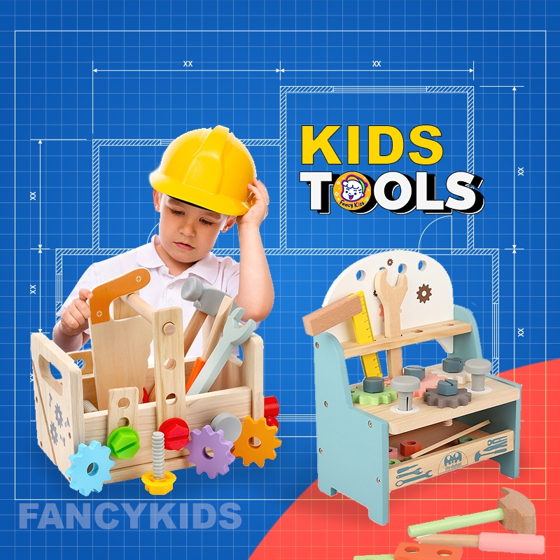 Mini Wooden Tool Bench/Workbench Set/Carpentry Toy for Kids Toddlers ...