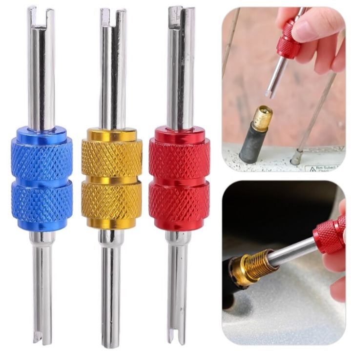 Valve Core Remover Tool Wrench Aluminum Alloy Car Auto Air Cond Tyre ...