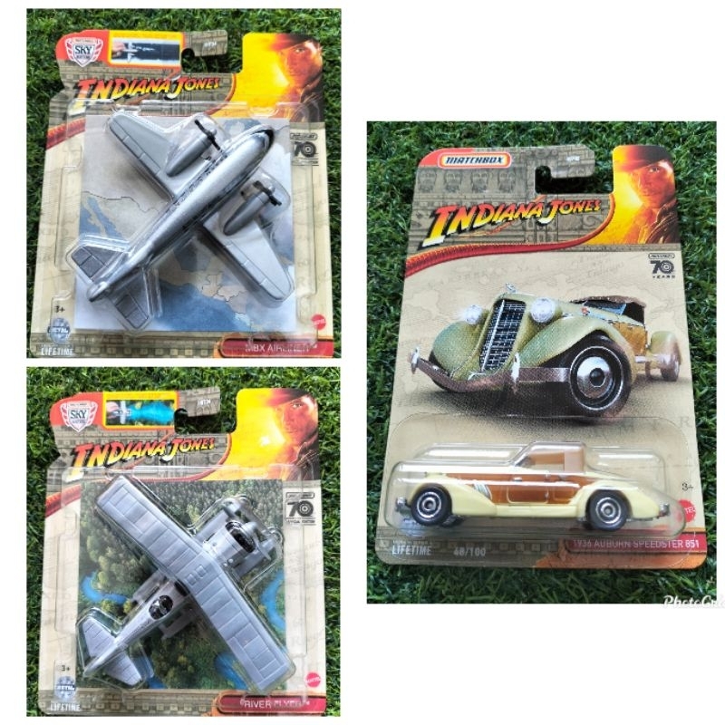 MATCHBOX INDIANA JONES - 1936 AUBURN SPEEDSTER 851 DUCATI SCRAMBLER MBX ...