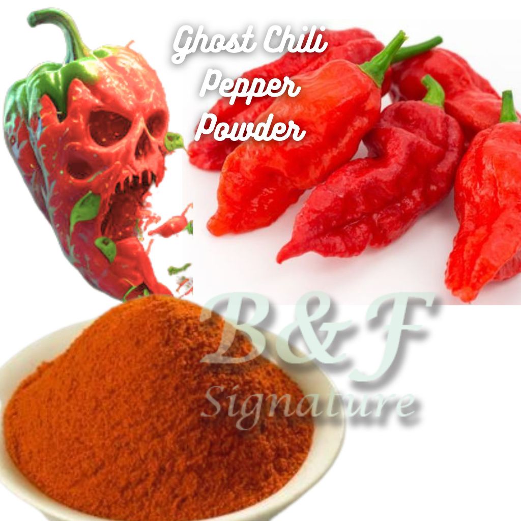 Ghost pepper powder 50g - 250g ghost chili 魔鬼辣椒 volcano chili Mexico ...