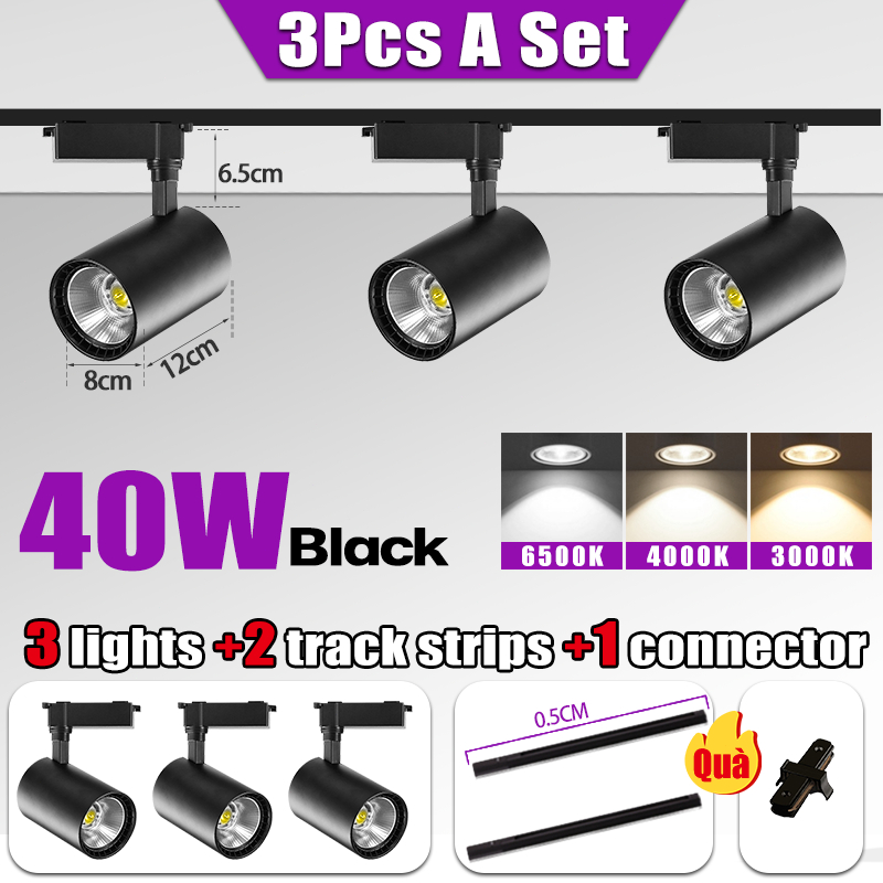 CANMEIJIA LED Linear Track Light Track Light Bar COB Spotlight Track ...