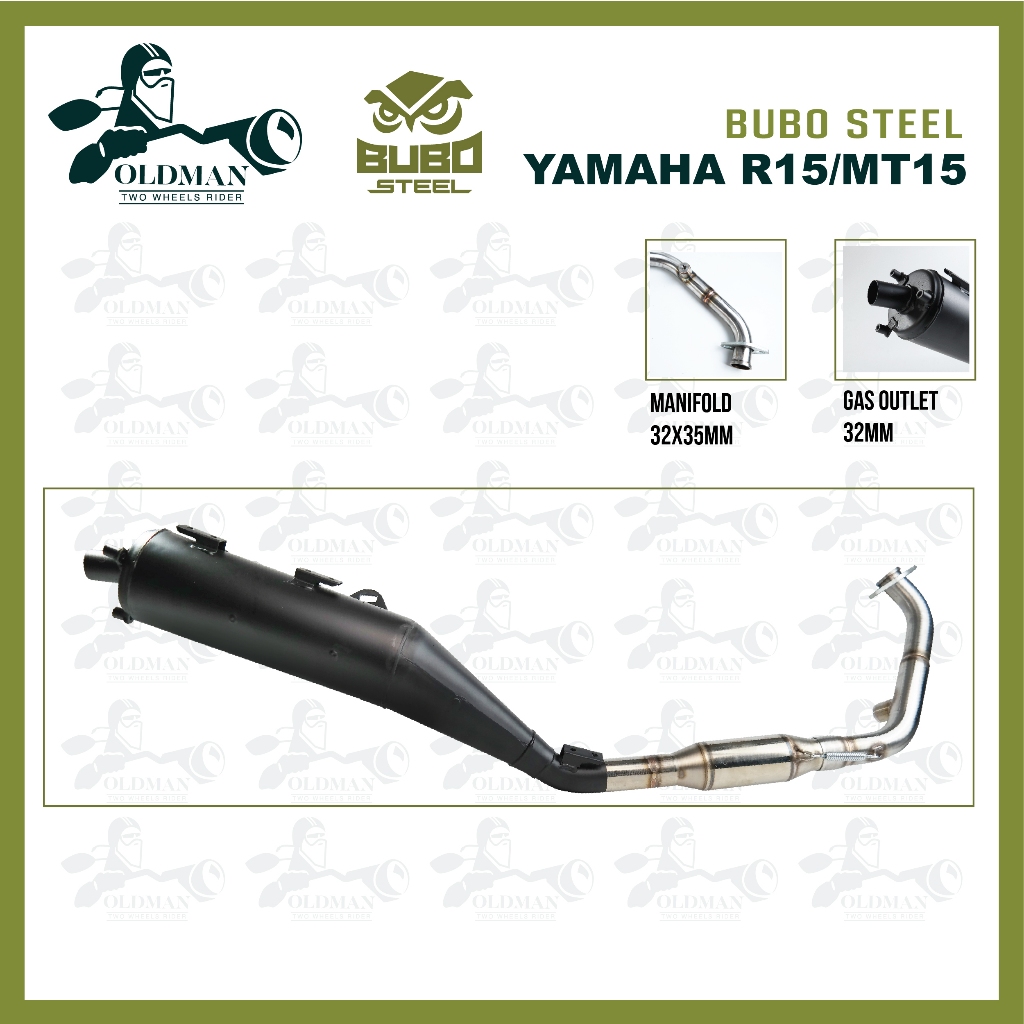 Exhaust BUBO STEEL R15/MT15/R15(M) cutting standard back pressure low ...