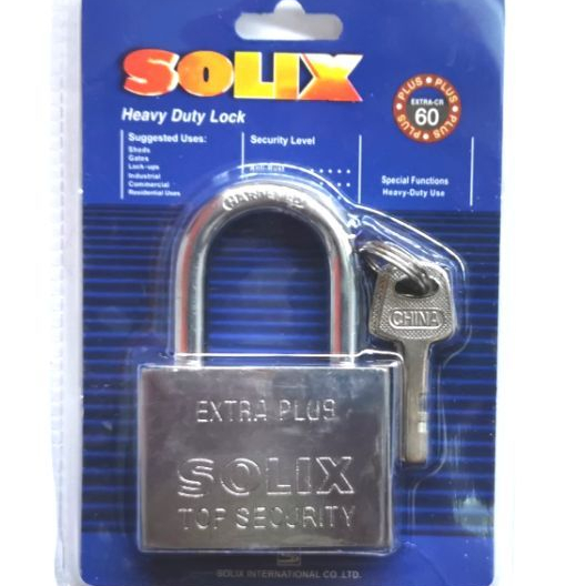 Solix Heavy Duty Stainless Steel Padlock Three Different Sizes With 3 ...