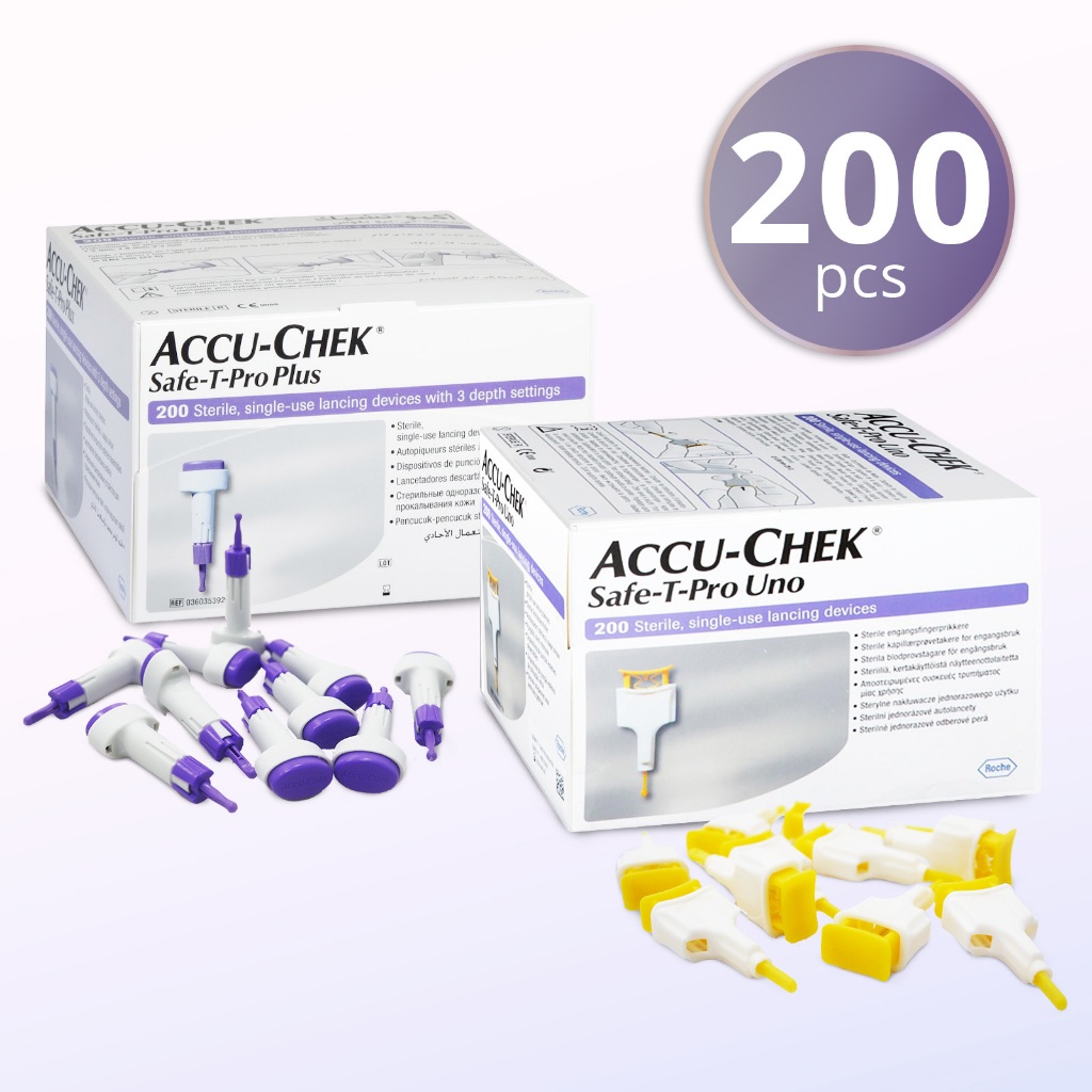 Accu-Chek Safe-T Pro Plus / Accu-Chek Safe-T Pro Uno (200pcs) | Shopee ...