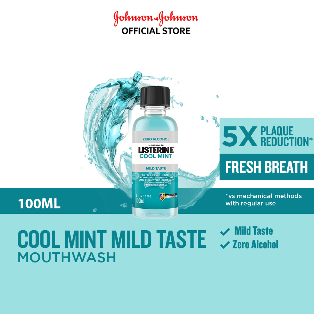 Listerine Cool Mint Mild Taste Mouthwash (100ml) | Shopee Malaysia