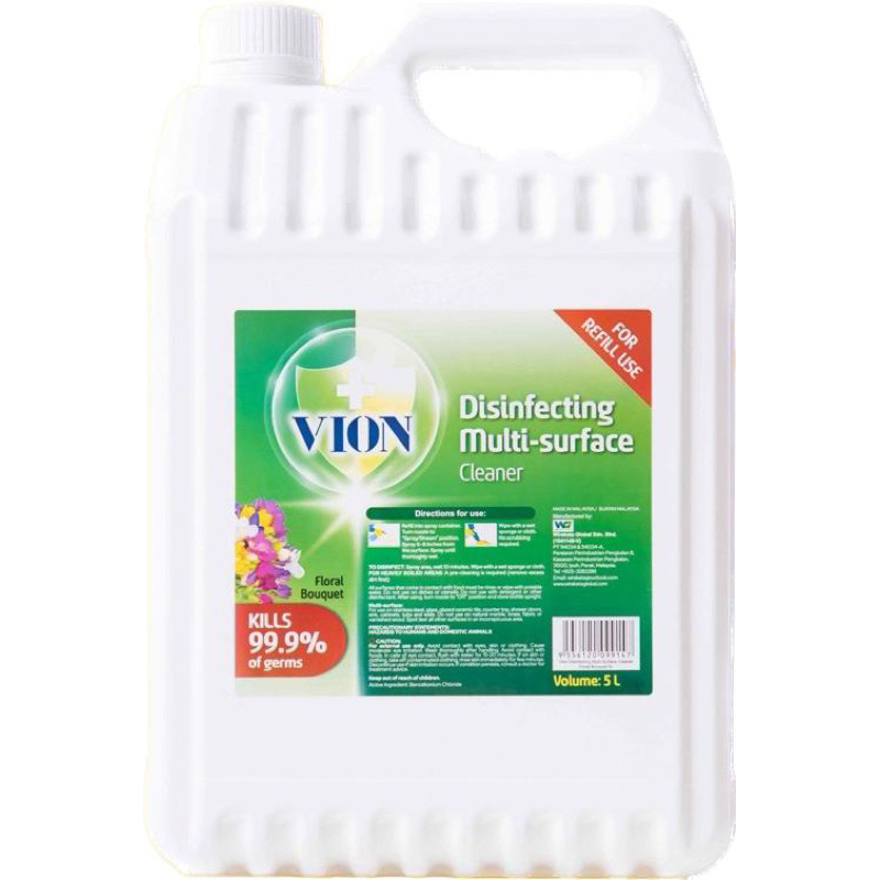 Vion Disinfectant Disinfecting Multi-Surface Cleaner Sanitizer Floral ...