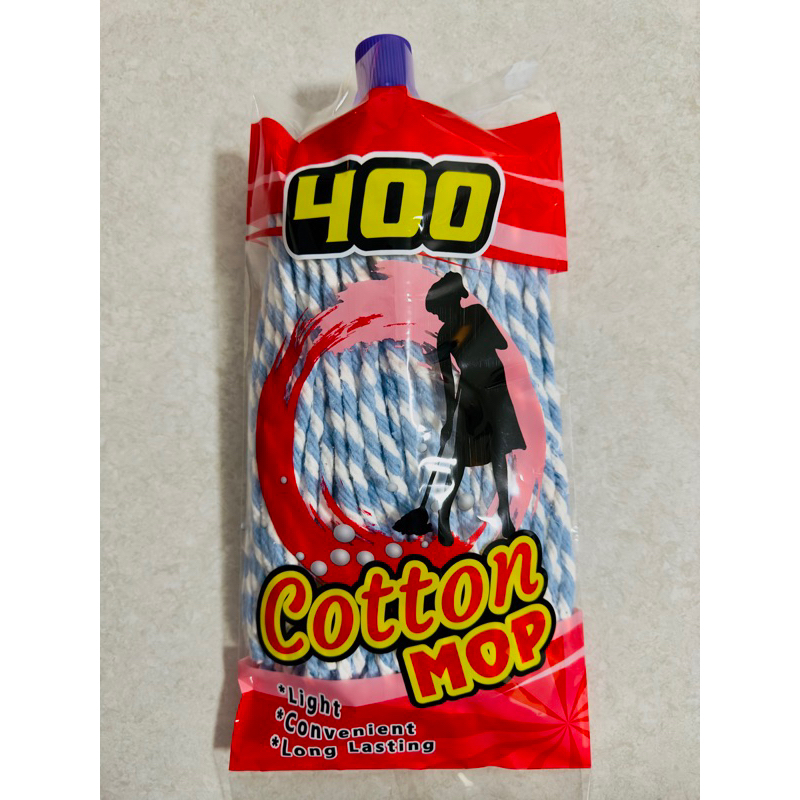 S-400 SUPERFINE COTTON MOP HEAD SUPER ABSORBENT NON-SHEDDING (NO HANDLE ...