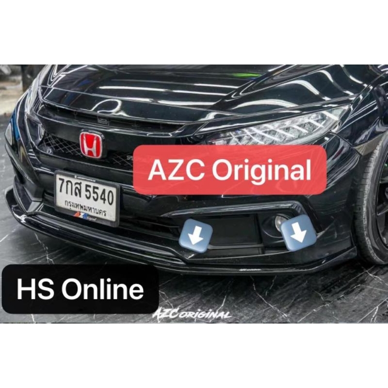 Honda Civic FC Facelift Bumper Front Lips Lip,Front diffuser AZC ...