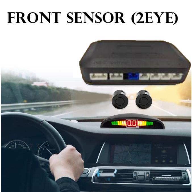 Car Parking Sensor Kit with LED Display 25/28 2 Sensors Reverse Radar ...