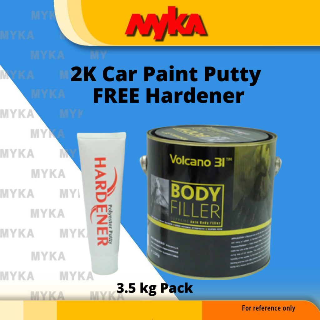 Poly putty 2K simen kereta car body filler automotive putty bondo simin ...