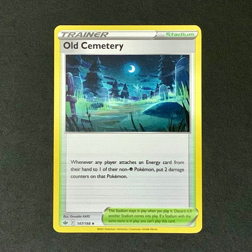 Pokemon TCG Old Cemetery [147/198] Uncommon | Stadium | Chilling Reign ...